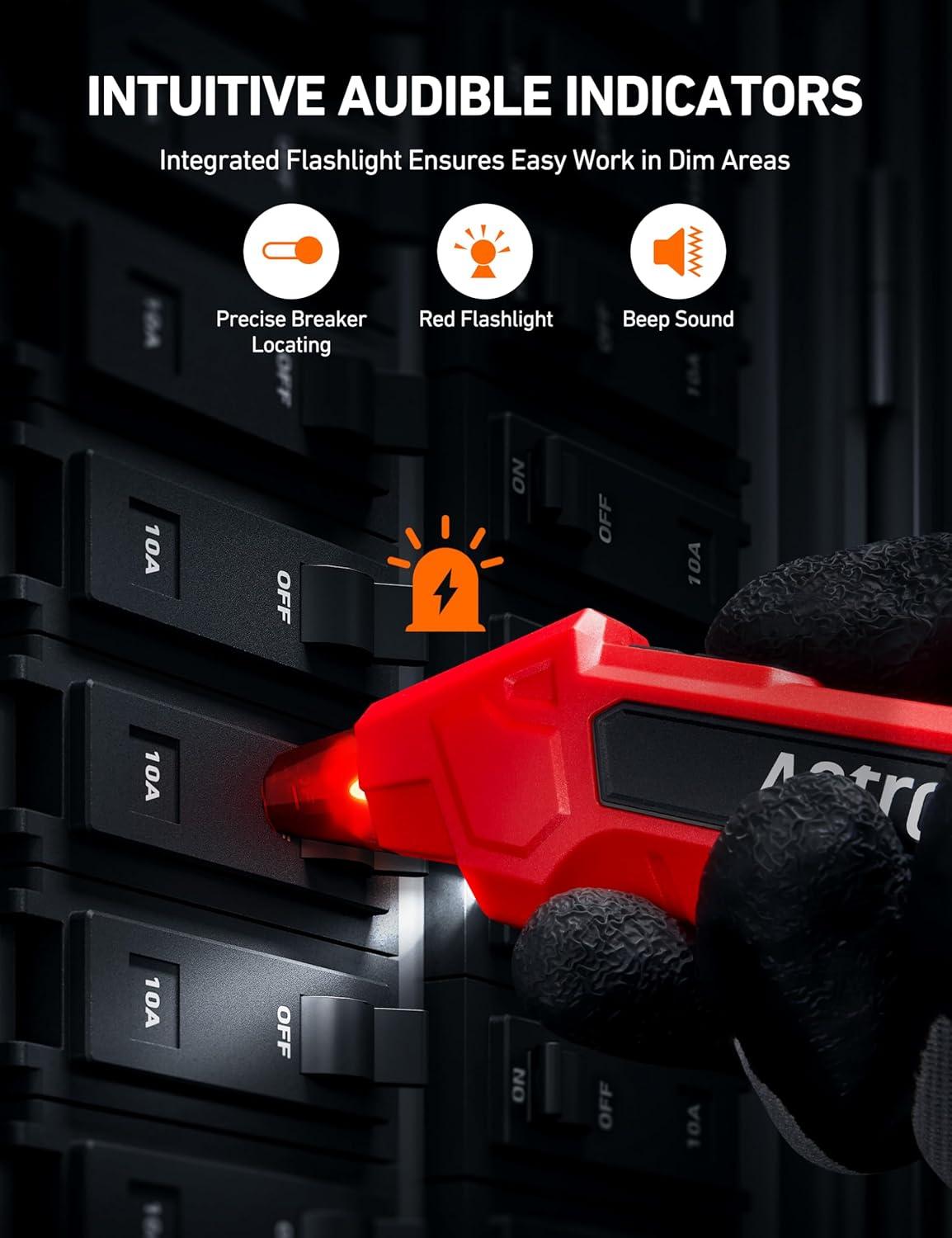 AstroAI Circuit Breaker Finder with GFCI Outlet Tester, Electrical ...